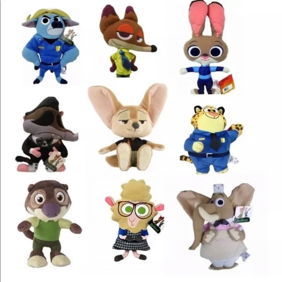 Disney | Other | Disney Zootopia 9pc Plush Set | Poshmark